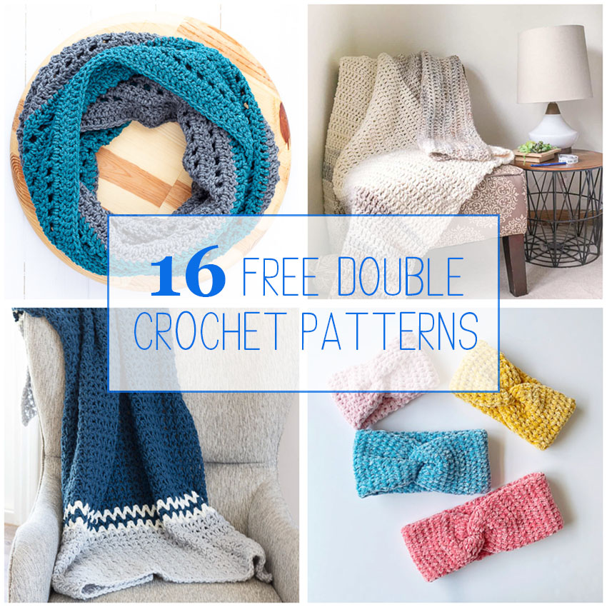 16 Free Double Crochet Patterns for Beginners - You Should Craft